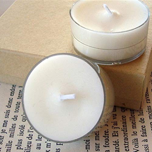 EXCEART 100pcs Plastic Tea Light Tins Cups Tea Light Empty Case Containers for DIY Candles Making Supplies Wax Holder Shell Molds