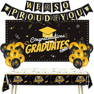 graduation decorations 2021 graduation party supplies graduation banner congratulations grad backdrop congrats photo banner,”2021″ aluminum film balloons and graduation balloons for graduation decor