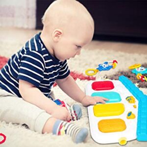 Life-Tandy Baby Kick and Gym Play Mat Lay & Play 3 in 1 Fitness Music and Lights Fun Piano Girl Boy