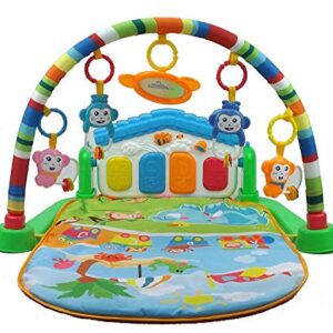 Life-Tandy Baby Kick and Gym Play Mat Lay & Play 3 in 1 Fitness Music and Lights Fun Piano Girl Boy