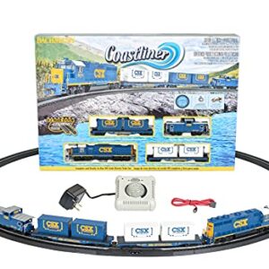 Bachmann Trains - Coastliner Ready To Run Electric Train Set - HO Scale