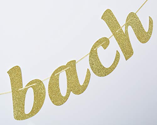 100% That Bach Glitter Gold Banner, Bachelorette Party Bach Bash, Bachelorette Decorations (Gold)