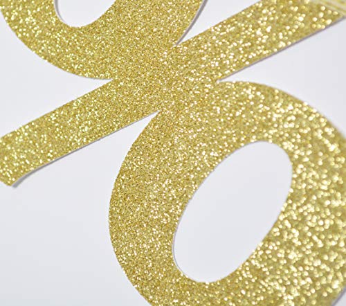 100% That Bach Glitter Gold Banner, Bachelorette Party Bach Bash, Bachelorette Decorations (Gold)