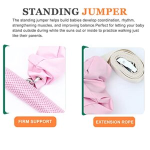 NUOBESTY Pink Baby Jumper Swing Doorway Fabric Toddler Doorway Bumper Over The Door Toddler Exerciser Jumper Tools for Toddler Infant