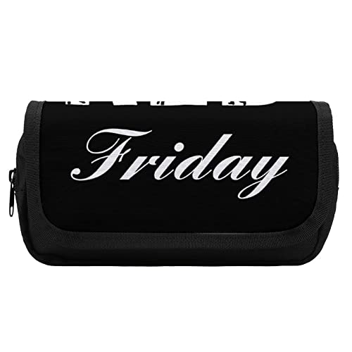 R.E.D Remember Everyone Deployed Red Friday 1 Large Capacity Pencil Case Multi-Slot Pencil Bag Portable Pen Storage Pouch with Zipper