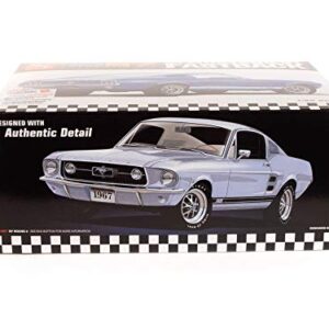 Round 2 AMT 1967 Ford Mustang GT Fastback 1:25 Scale Model Kit, Chrome (AMT1241)