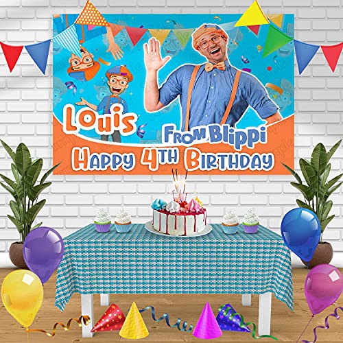 Blibli pi Kids Fun Birthday Banner Personalized Party Backdrop Decoration 60x42 Inches - 5x3 Feet