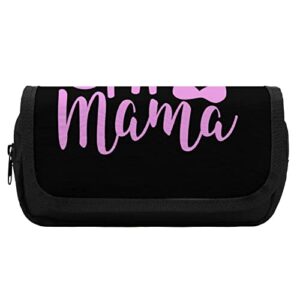 cat paw mama large capacity pencil case multi-slot pencil bag portable pen storage pouch with zipper