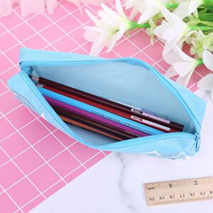 FEIlei Pencil Case, Music Notes Piano Keyboard Pencil Case Large Capacity Pen Bags Stationery Office -Pink