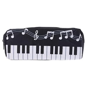 FEIlei Pencil Case, Music Notes Piano Keyboard Pencil Case Large Capacity Pen Bags Stationery Office -Pink