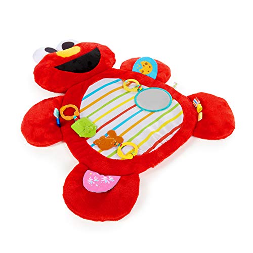 Bright Starts Sesame Street Tummy-Time Elmo Prop Mat, Ages 0-12 Months