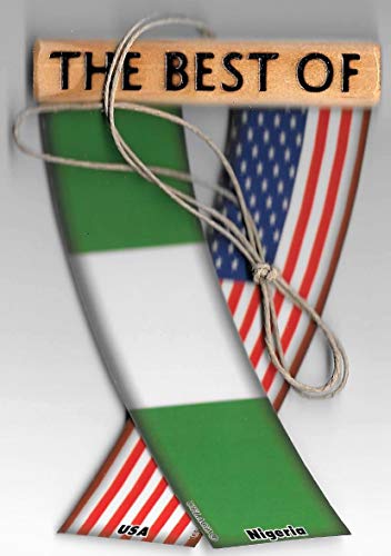 NIGERIA AND USA NIGERIAN AMERICAN WEST AFRICAN REARVIEW MIRROR MINI BANNER HANGING FLAGS FOR THE CAR UNITY FLAGZ™..