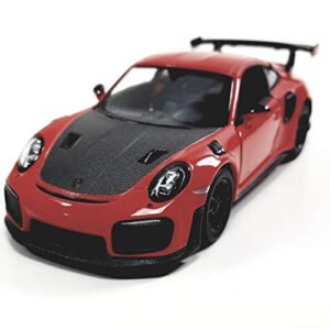 Kinsmart Porsche 911 GT2 RS 2010 Fire Red Hard Top 1/36 Scale Diecast Car