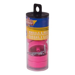 Official Pinewood Derby Wheels and Axles (Pink)