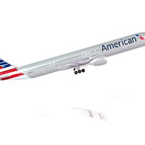 Daron Skymarks SKR715 American 777-300 New Livery Airplane Model Building Kit with Gear, 1/200-Scale , White