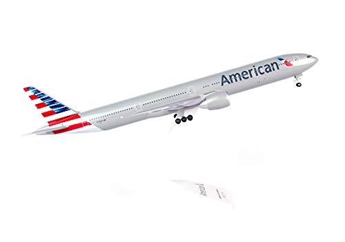 Daron Skymarks SKR715 American 777-300 New Livery Airplane Model Building Kit with Gear, 1/200-Scale , White