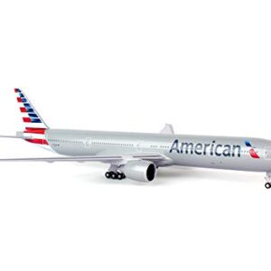 Daron Skymarks SKR715 American 777-300 New Livery Airplane Model Building Kit with Gear, 1/200-Scale , White