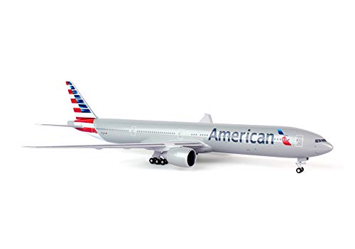 Daron Skymarks SKR715 American 777-300 New Livery Airplane Model Building Kit with Gear, 1/200-Scale , White