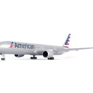 Daron Skymarks SKR715 American 777-300 New Livery Airplane Model Building Kit with Gear, 1/200-Scale , White