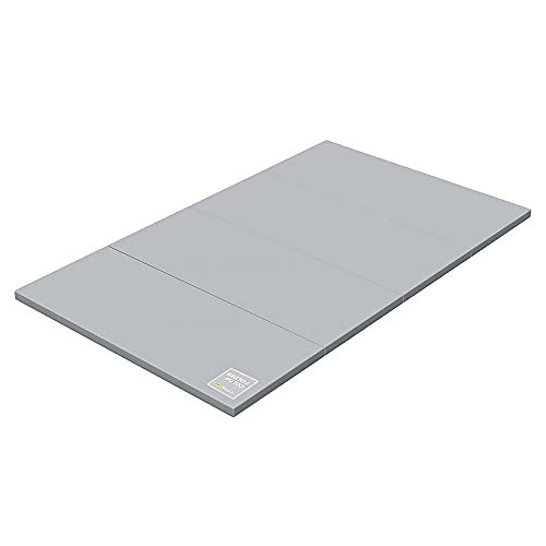 ALZIP MAT Eco Color Folder Urban, Folding Baby Play Mat Eco-Friendly Non-Toxic Non-Slip Reversible Waterproof (G (79x55 inch), Grey)