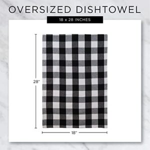 DII Spooky Kitchen Towel Collection Halloween Décor Printed Dishtowel Set, 18x28, Jack-O-Lantern Stripe, 2 Count