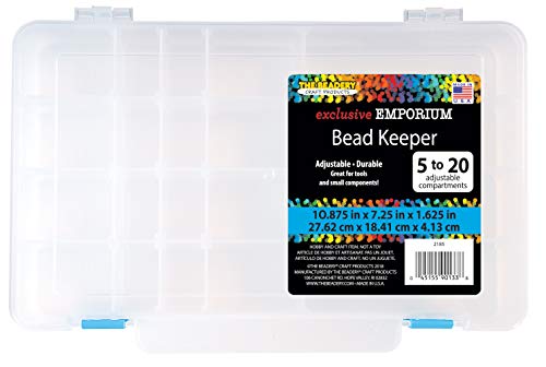 The Beadery Bead Keeper Storage Container, clear