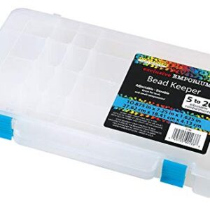 The Beadery Bead Keeper Storage Container, clear