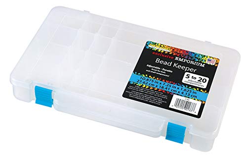 The Beadery Bead Keeper Storage Container, clear