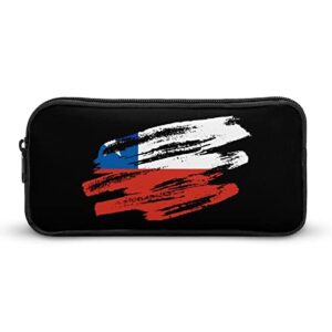 vintage chile flag teen adult pencil case large capacity pen pencil bag durable storage pouch