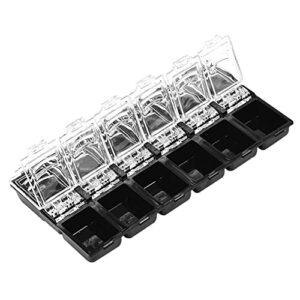 1 piece plastic jewelry box organizer nail art storage box 12 grid plastic storage box jewelry storage box rhinestone organizer container case plastic bead case storage, black