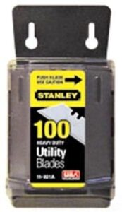 2 pack of stanley 11-921a 1992 heavy duty utility blades w/dispenser 100 blades per package