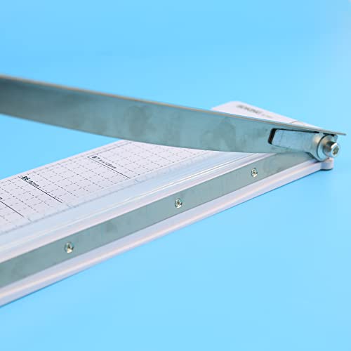 BDKING Paper Trimmer A4 Guillotine Paper Cutter Gridded Photo Trimmer Guillotine Craft Machine with Trimmer Corner Rounder-12 Inch Blade, 10 Sheet Capacity