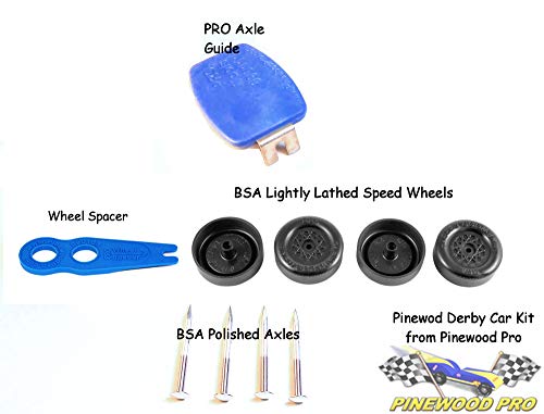 Pinewood Pro Pine Derby Complete Car Kit with PRO Graphite - Pre-Weighted, Pre-Drilled and Primed Ready for Paint -The Lazer