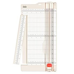 Bira Craft Paper Trimmer and Scorer with Swing-Out Arm, 12" x 6" Base, Craft Trimmer, Trim and Score Board, for Coupons, Craft Paper and Photo