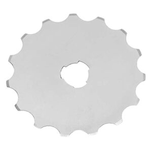 Watris Veiyi 45mm Rotary Cutter Blades, 5PCS Perforating Rotary Replacement Blade, Wide Skip Blade Edging Tool for Crochet Edge Projects, Fleece