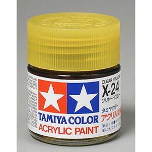 tamiya america, inc acrylic x24 gloss,clear yellow, tam81024