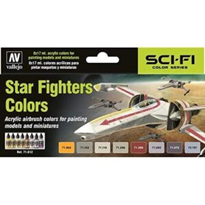 vallejo val71612 av model air set-star fighters colours (8), various