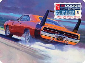 amt 1969 dodge charger daytona (usps stamp series collector tin) 1:25 scale model kit