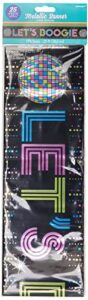 70’s foil party banner, 25′