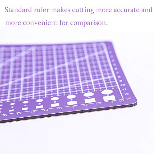 A5 Self Healing Cutting Mat Double Sided, Small Cutting Mat Great for Scrapbooking, Quilting, Fabric, Sewing Crafts Projects