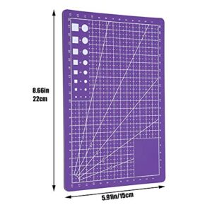 A5 Self Healing Cutting Mat Double Sided, Small Cutting Mat Great for Scrapbooking, Quilting, Fabric, Sewing Crafts Projects