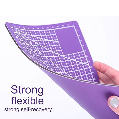 A5 Self Healing Cutting Mat Double Sided, Small Cutting Mat Great for Scrapbooking, Quilting, Fabric, Sewing Crafts Projects