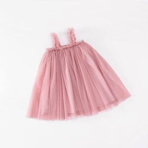 Girl and Doll Matching Dress Outfits Baby Girls Layered Tulle Tutu Dress for Toddler Girl and 14" Dolls Beansand 2T