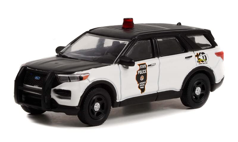 Greenlight 28100-F Anniversary Collection Series 14 - 2022 Police Interceptor Utility - Illinois State Police 100th Anniversary 1:64 Scale Diecast