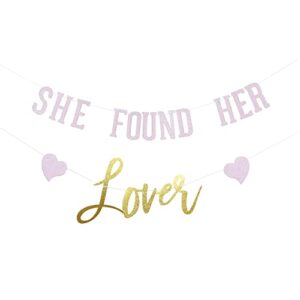 she found her lover bachelorette banner ibachelorette party decorationsi bridal shower decorations