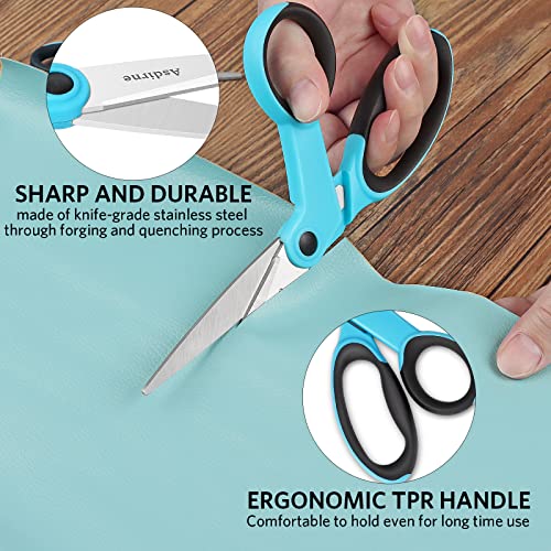 Asdirne Premium sewing Scissors Bundle, Perfect Sewing Partners, Sharp and Durable, Comfortable Handle, Contains 9”Fabric scissors, 5”Detail Scissors, 3.9”Embroidery Scissors, 4.8”Thread Snips