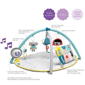 Taf Toys 4 in 1 Music and Light All Around Me Baby Activity Gym Thickly Padded with Soft Mat and a Unique “Sensi-Center” for a Variety of Body Positioning for Newborn and Up