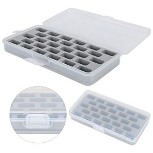 GLOGLOW Spools Box, Transparent Plastic Material Thread Storage Box, for Home mudroom Arts Crafts Office DIY Tools Garage