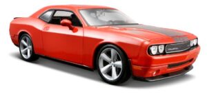 maisto 1:24 scale orange 2008 dodge challenger srt8 diecast vehicle