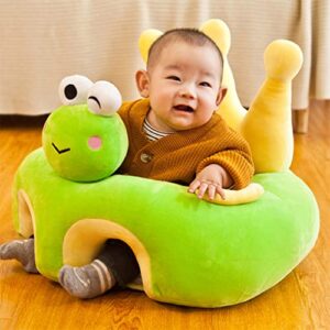 blublu park baby sofa chair soft plush cartoon animals baby support chairs learning to sitting up plush shell chairs, green frog